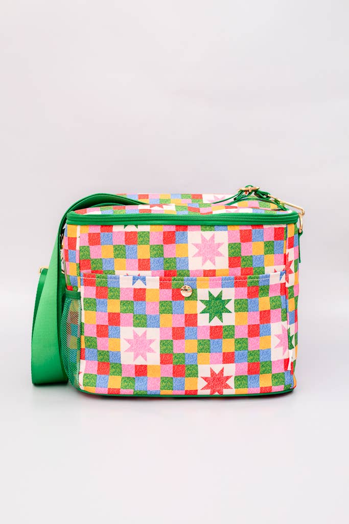 Checker Stars Cooler Bag – Figgy